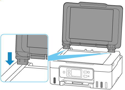 キヤノン：インクジェット マニュアル｜G3090 series｜原稿台カバーの取り外しかた／取り付けかた